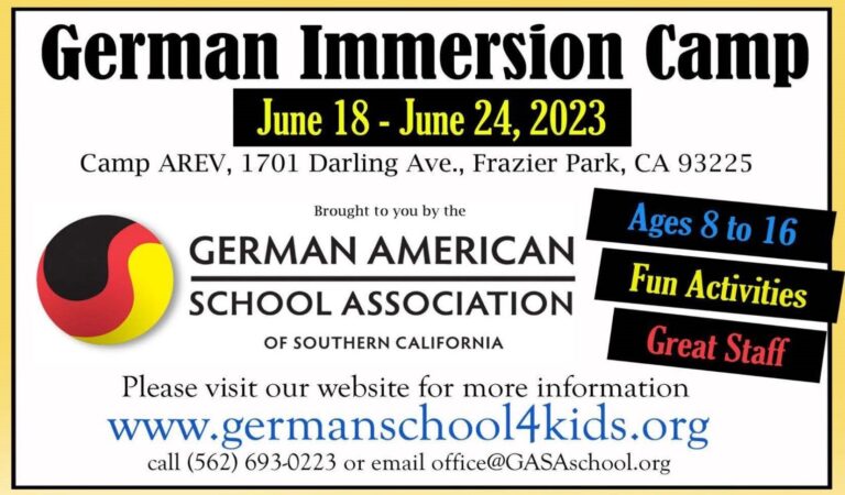 German Immersion Camp - GASA School - GABA Southern California